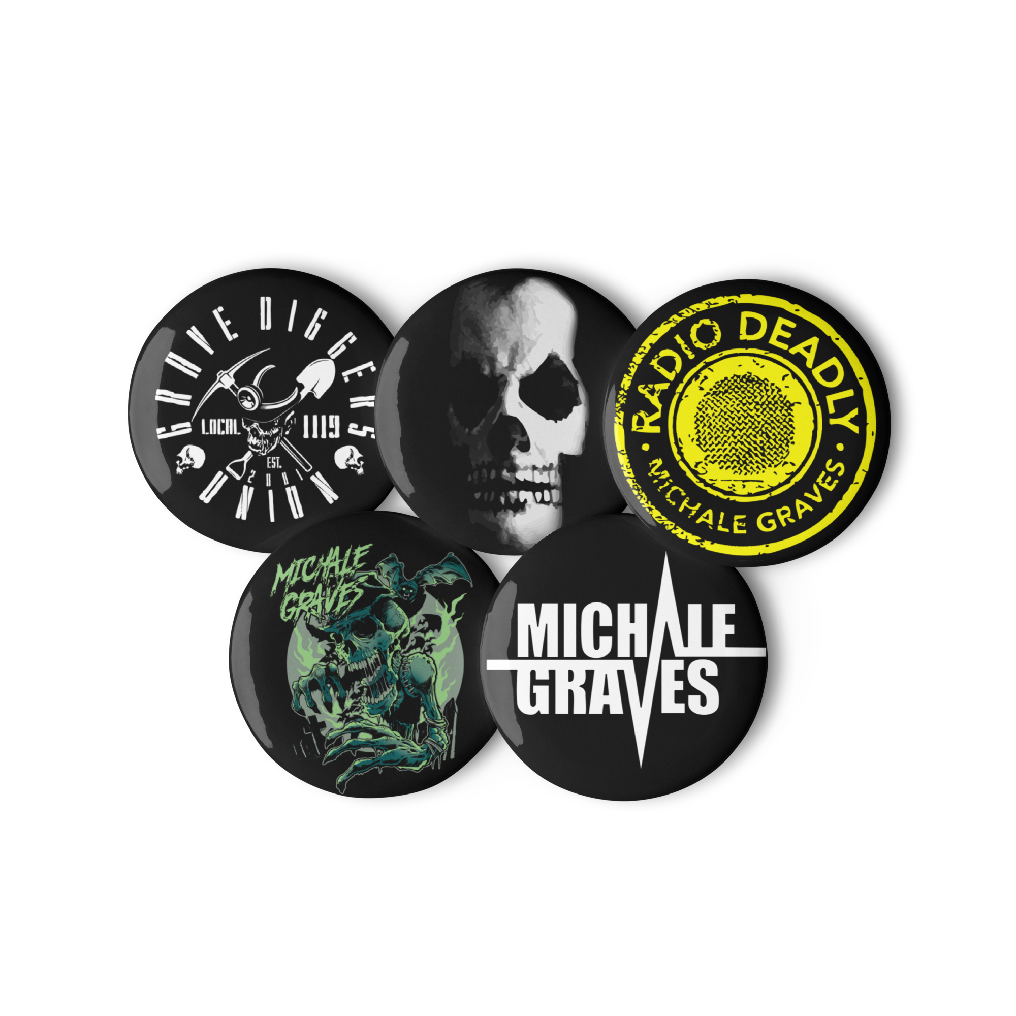 Michale Graves Set of Pin Buttons • Michale Graves